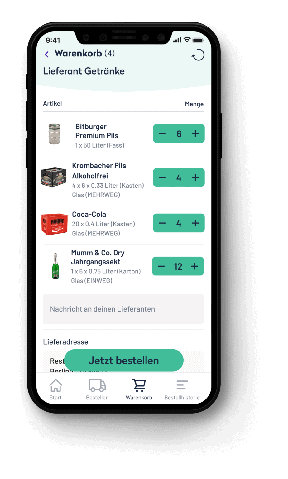 Kollex - Alle Lieferanten der Gastronomie in einer App - Getränke für ...